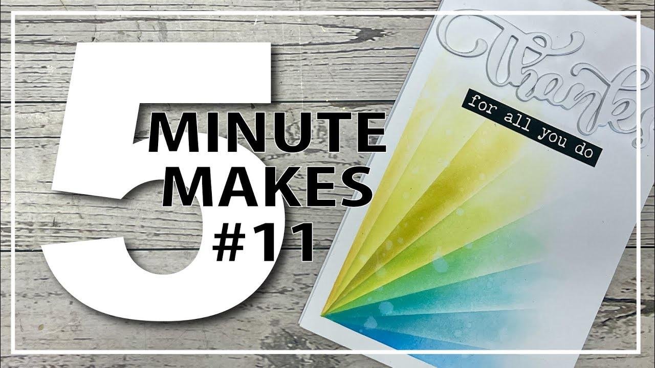 5 Minute Make - Rainbow Ink Blending... | Paper Crafting with Lou ...