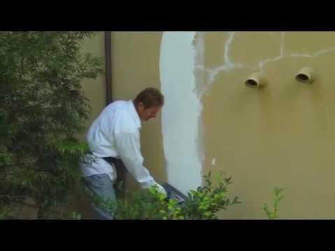 Repair stress cracks on smooth walls with an acrylic stucco | Videos ...