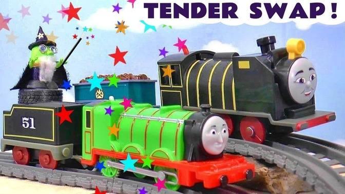 Toy Train Tender Swap MYSTERY Story with Thomas and Friends #Toy # ...