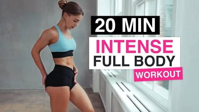 20 Min Full Body Workout Intense Routine No Equipment Videos