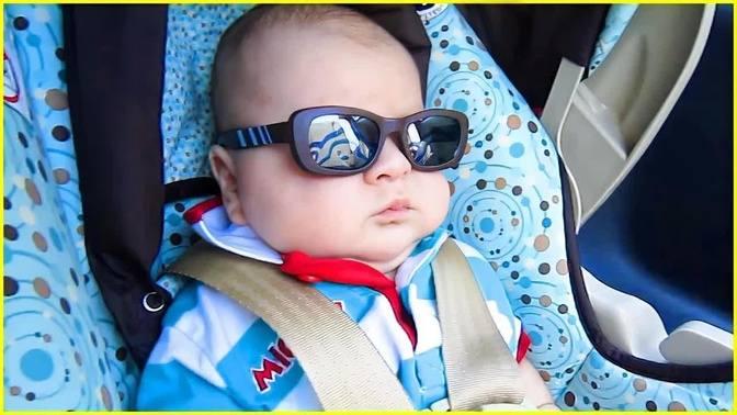 Funny Reaction Baby Wearing Glasses First Time - Peachy Vines | Videos ...